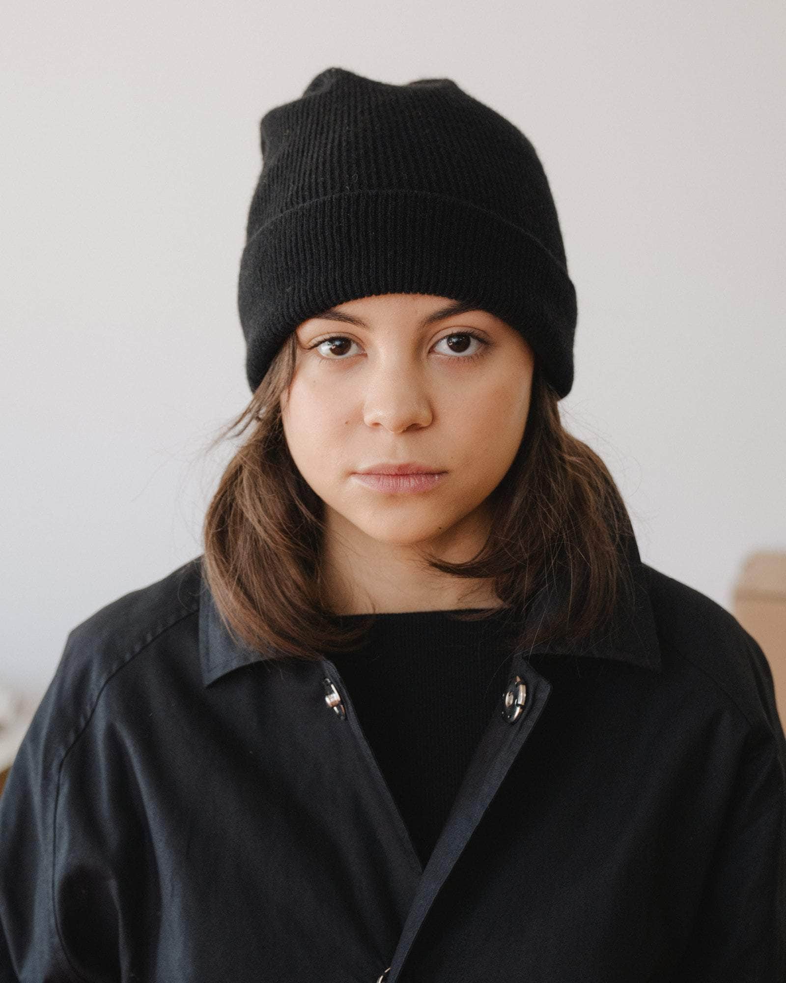 Recycled Cashmere Whit Beanie